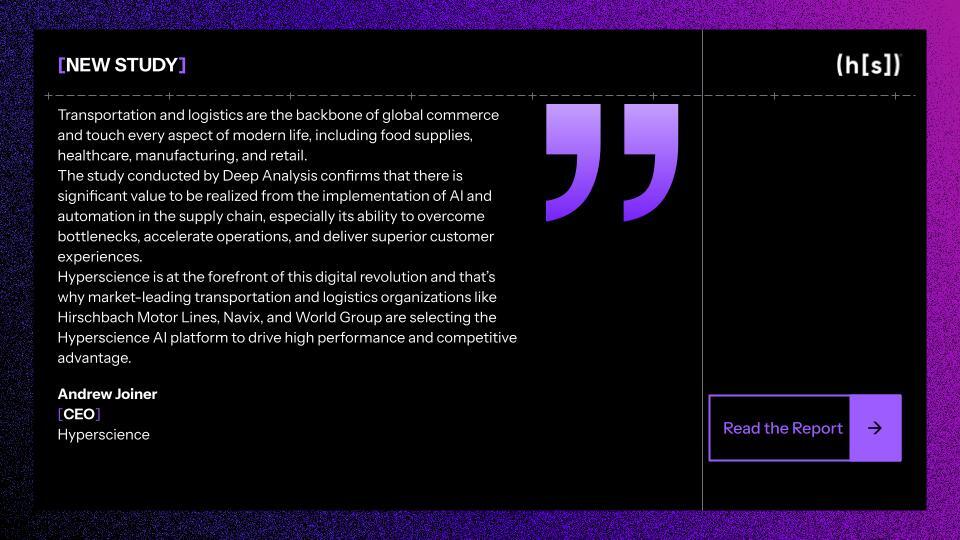 AI Takes the Wheel: 98% of Logistics Leaders Say AI is Vital for Back ...